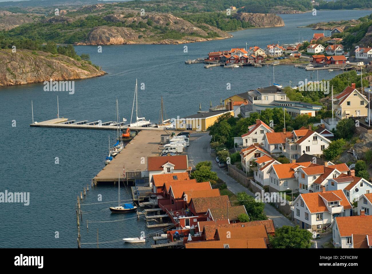View of Fjallbacka village, Västra Götaland County, Sweden Stock Photo - Alamy