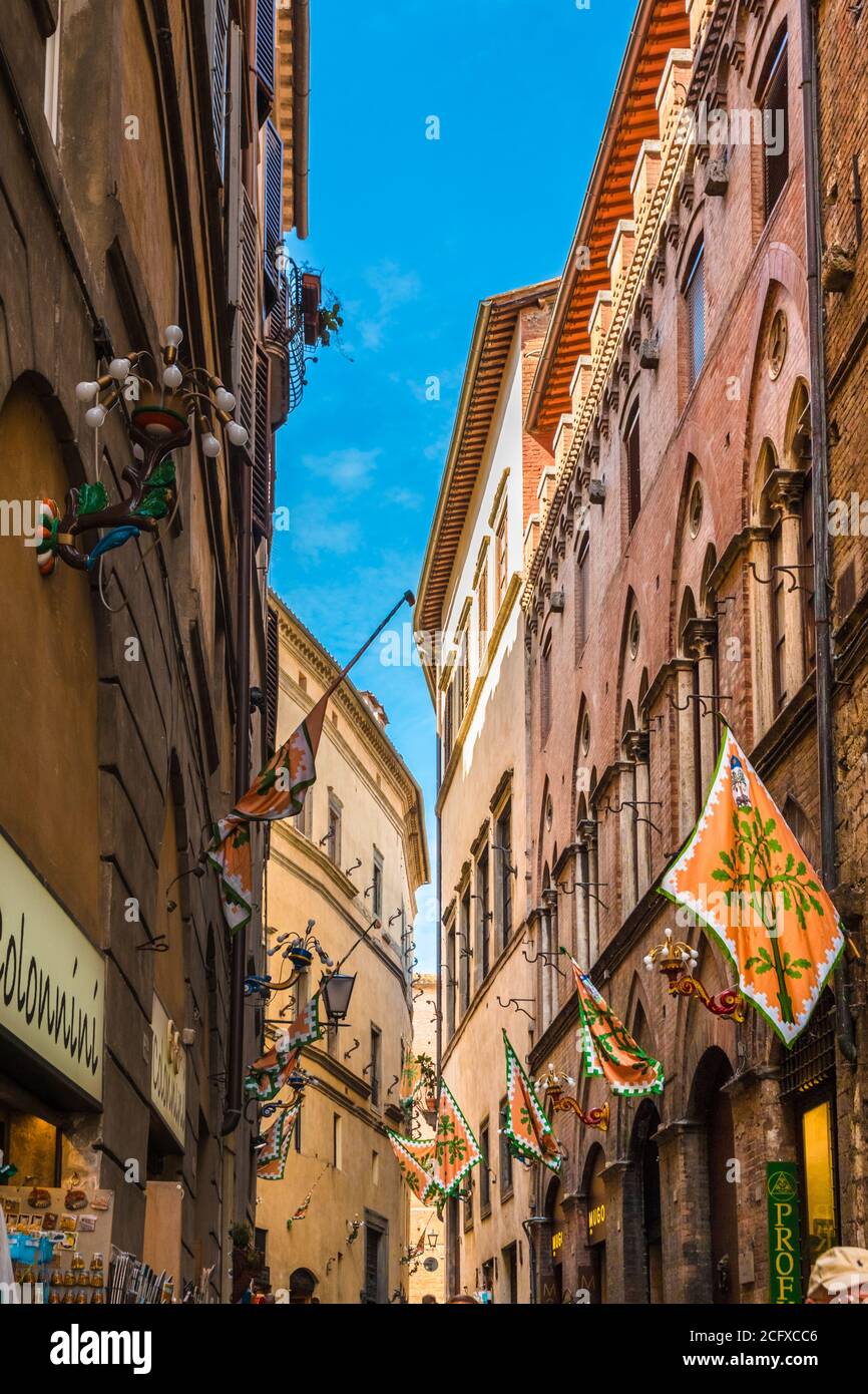 Palio siena flags hi-res stock photography and images - Alamy