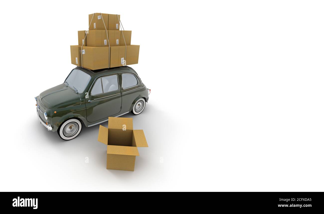 Car roof boxes hi-res stock photography and images - Alamy