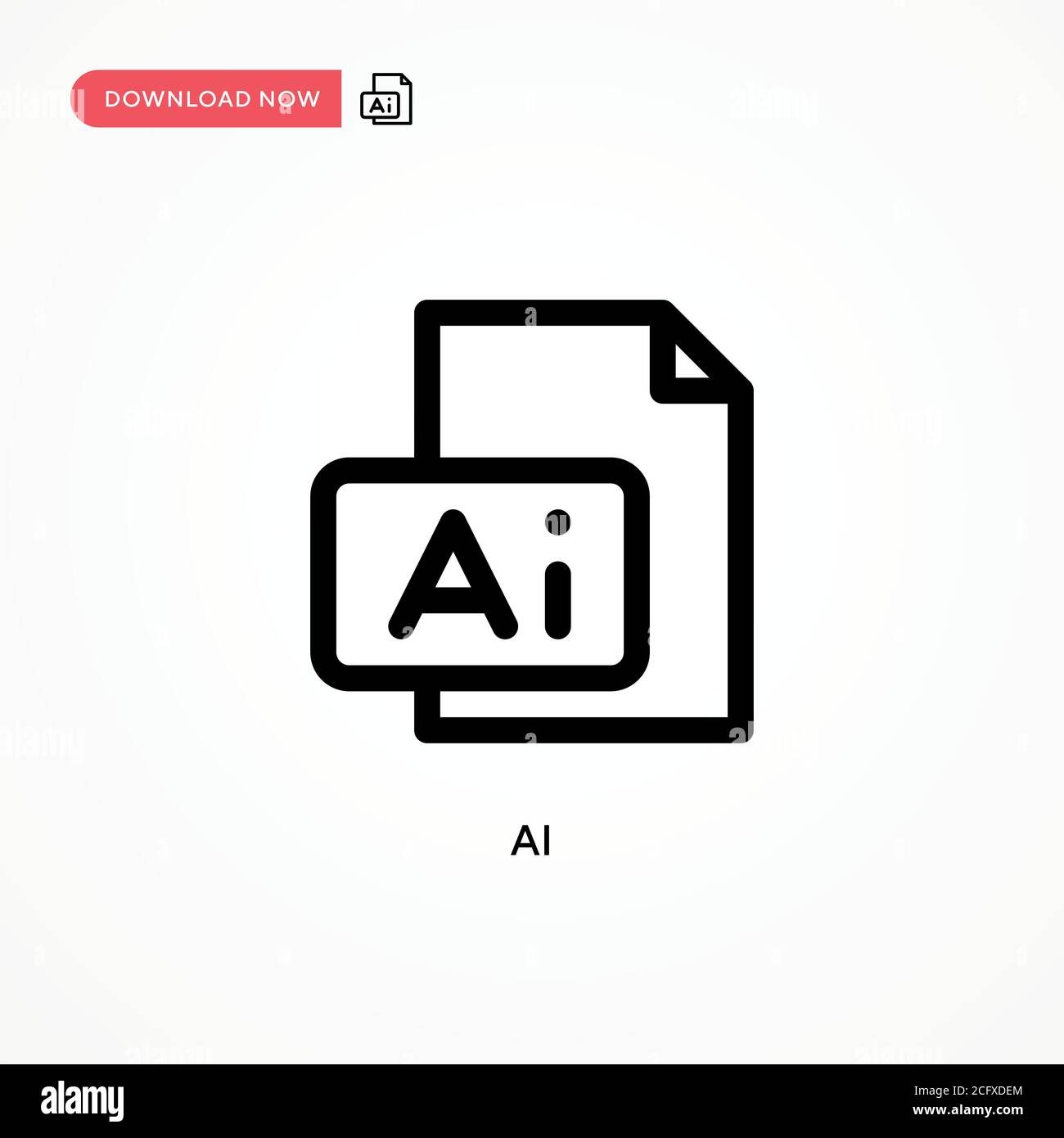 Ai Simple vector icon. Modern, simple flat vector illustration for web ...
