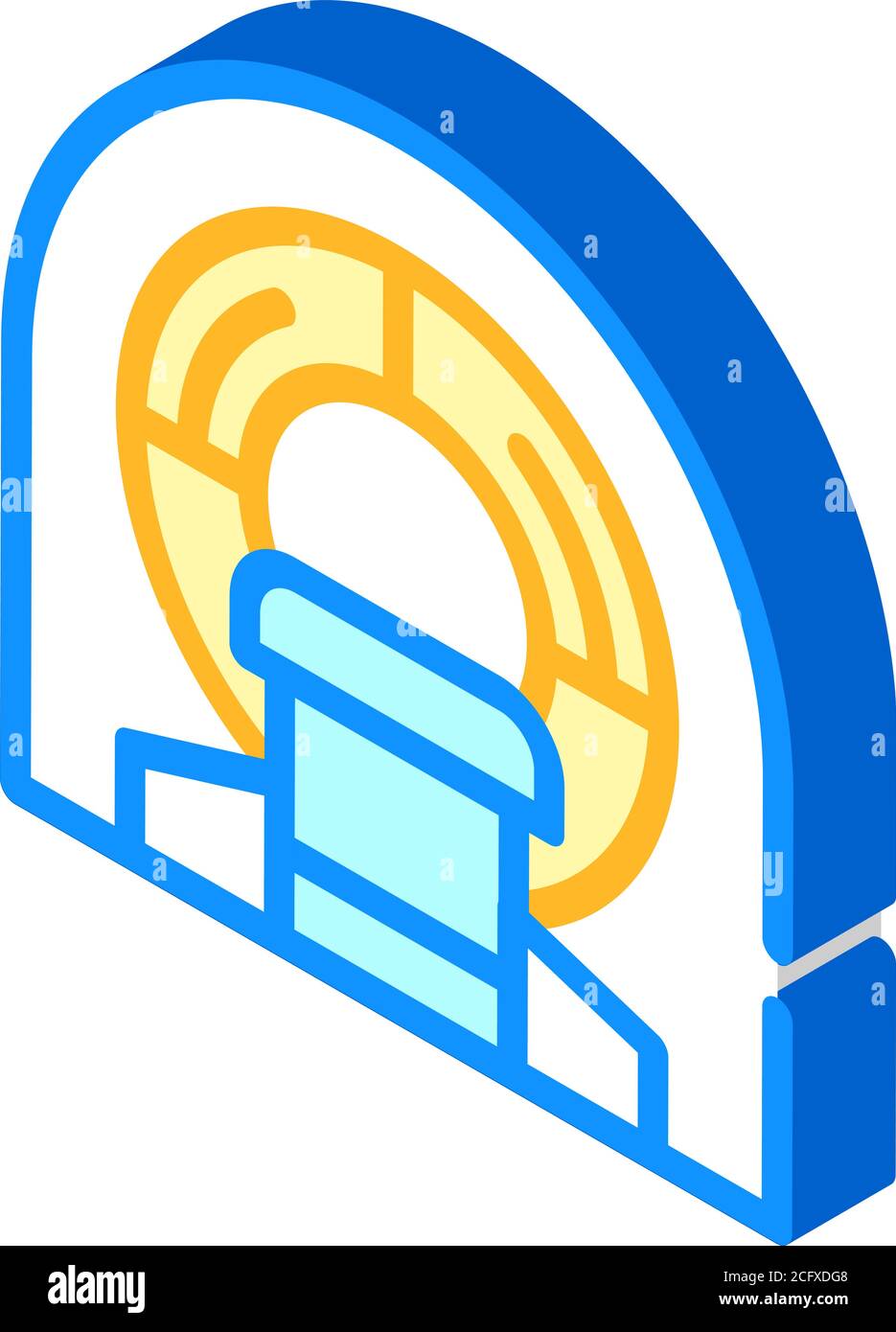 mri hospital equipment isometric icon vector illustration Stock Vector ...