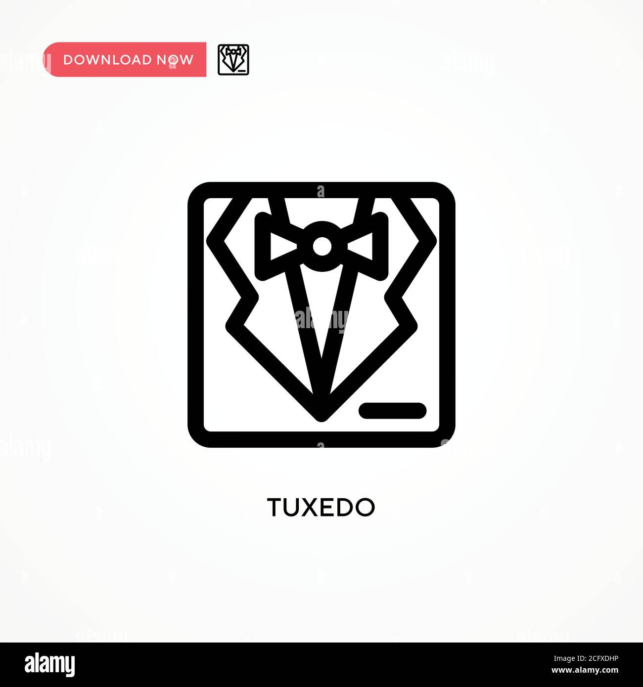 Tuxedo Simple vector icon. Modern, simple flat vector illustration for ...