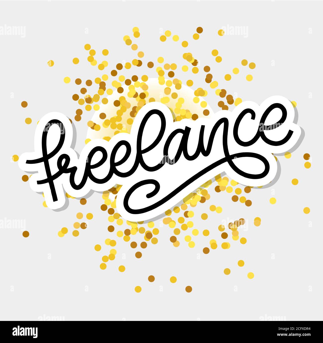 Freelance Modern business template for lifestyle design. lettering ...