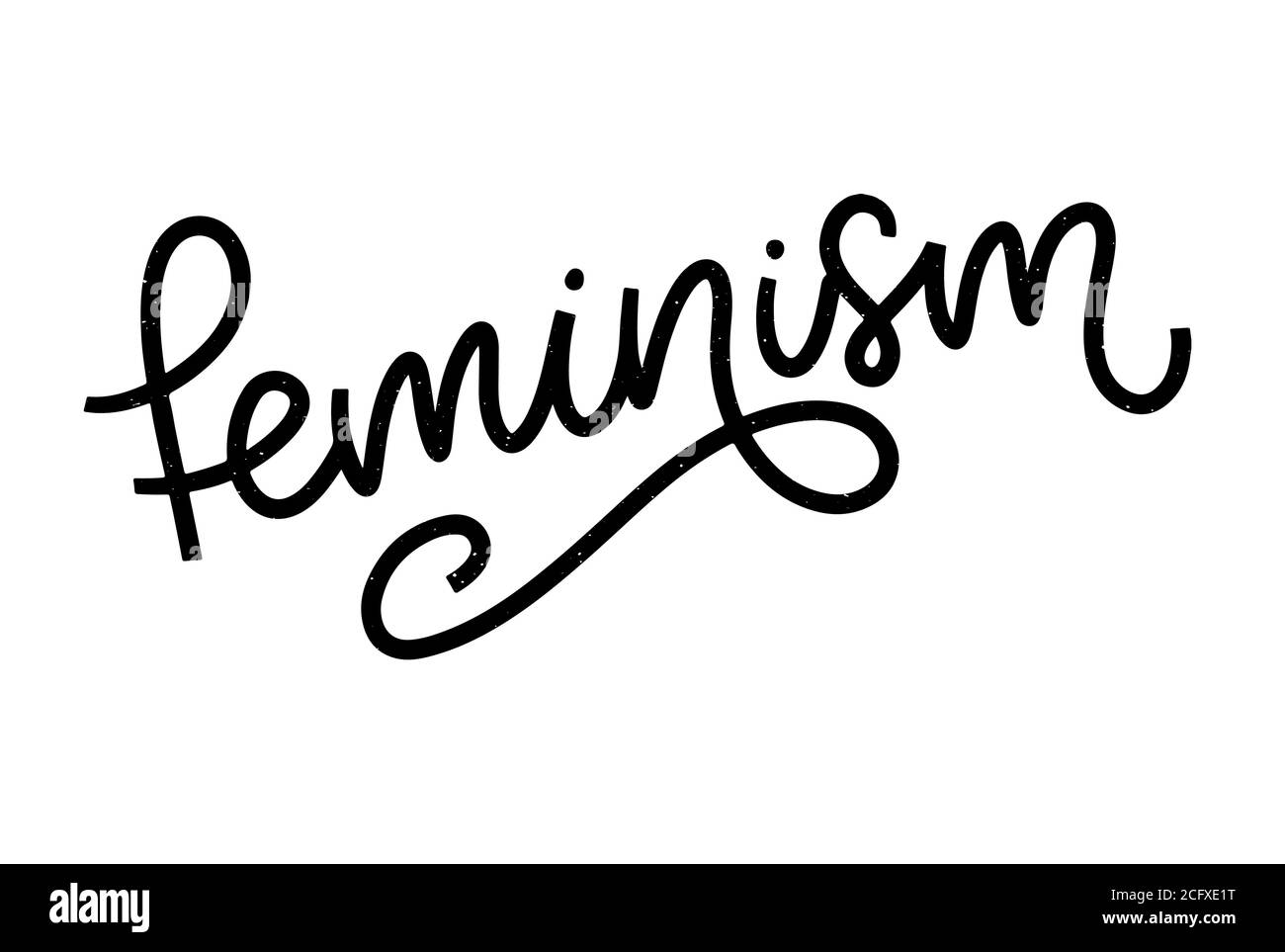 Typographic Design Feminism Letter Graphic Element Typography