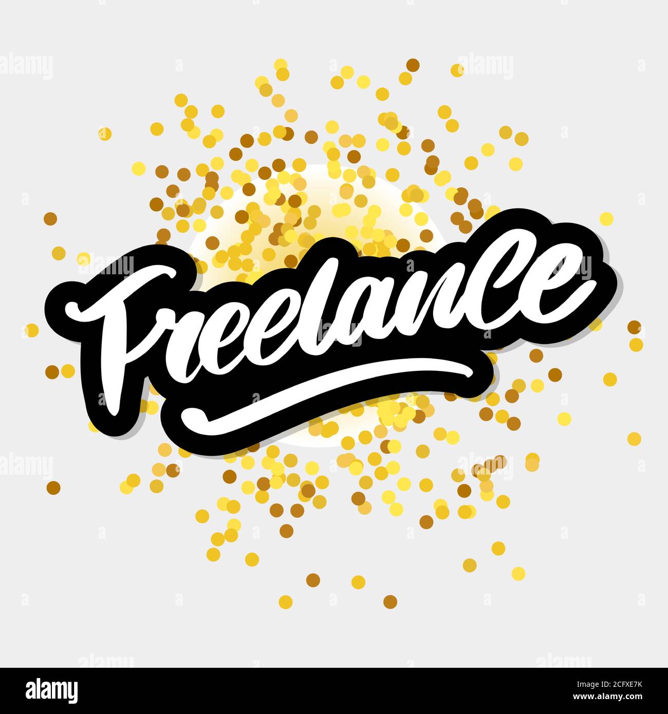 Freelance Modern business template for lifestyle design. lettering ...