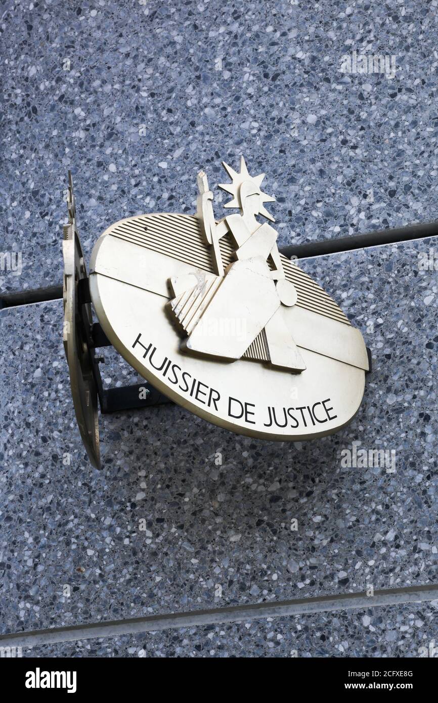 Signboard on building bailiff hi-res stock photography and images - Alamy