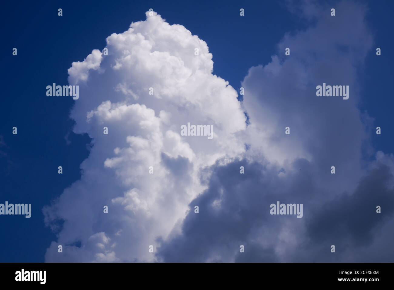 Low angle shot of dense cloud formations in the sky Stock Photo - Alamy