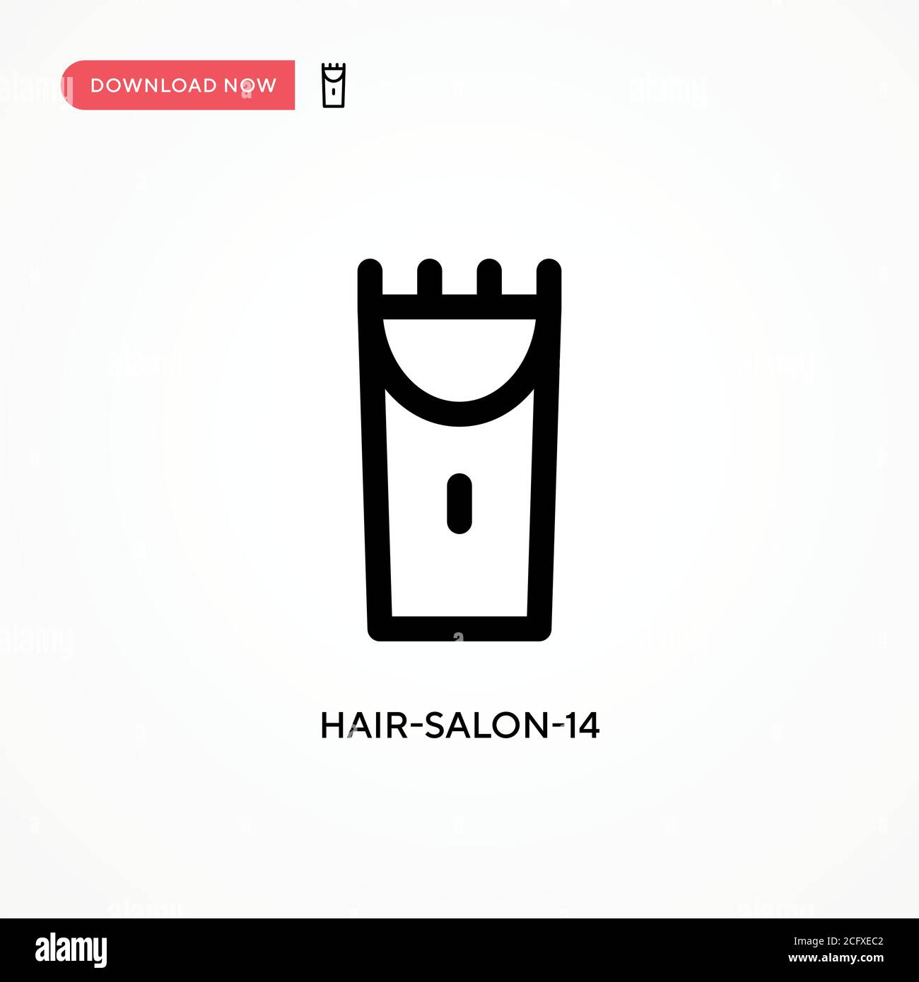 Hair-salon-14 Simple vector icon. Modern, simple flat vector ...