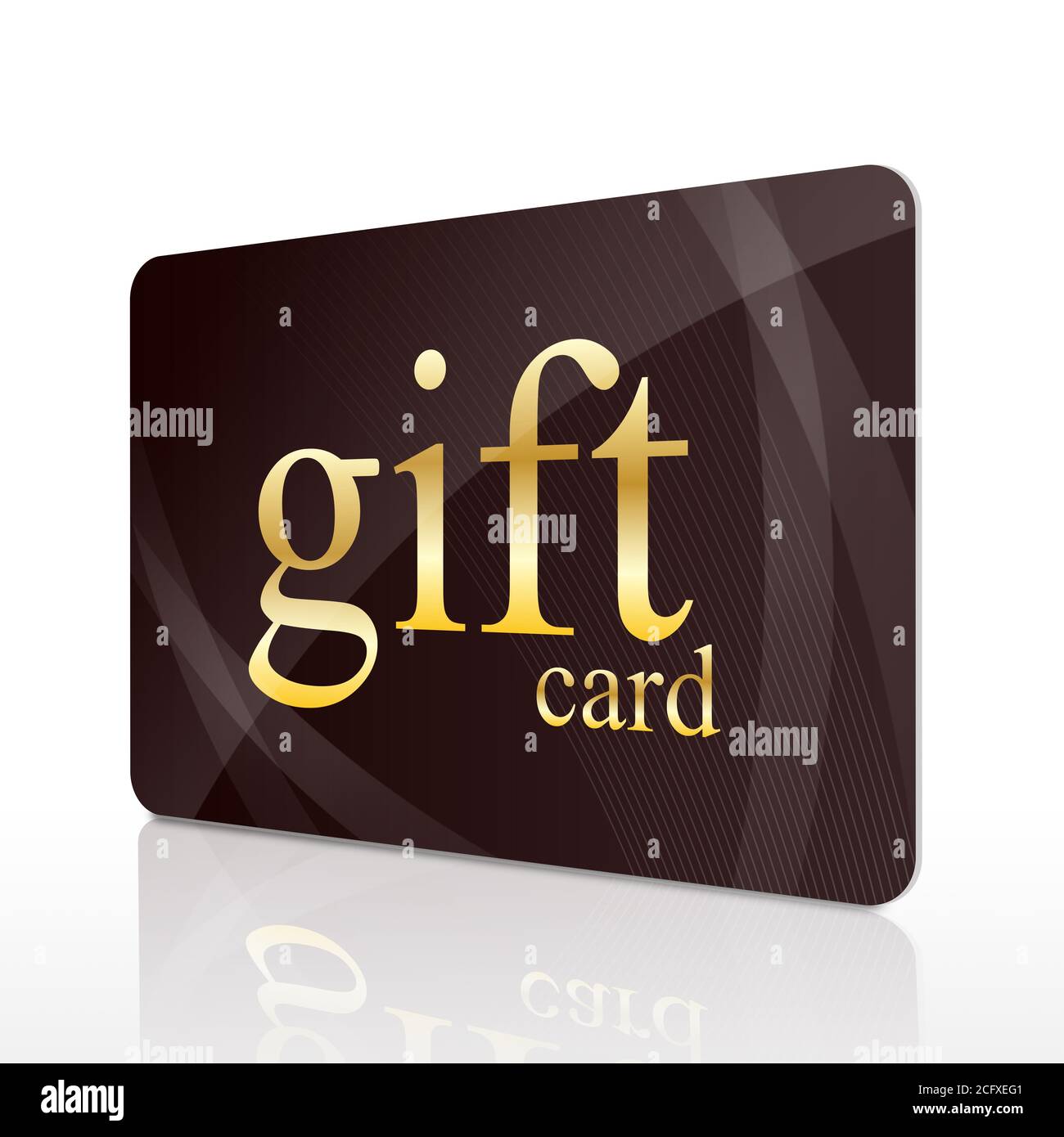 Gift card isolated on white Stock Photo - Alamy