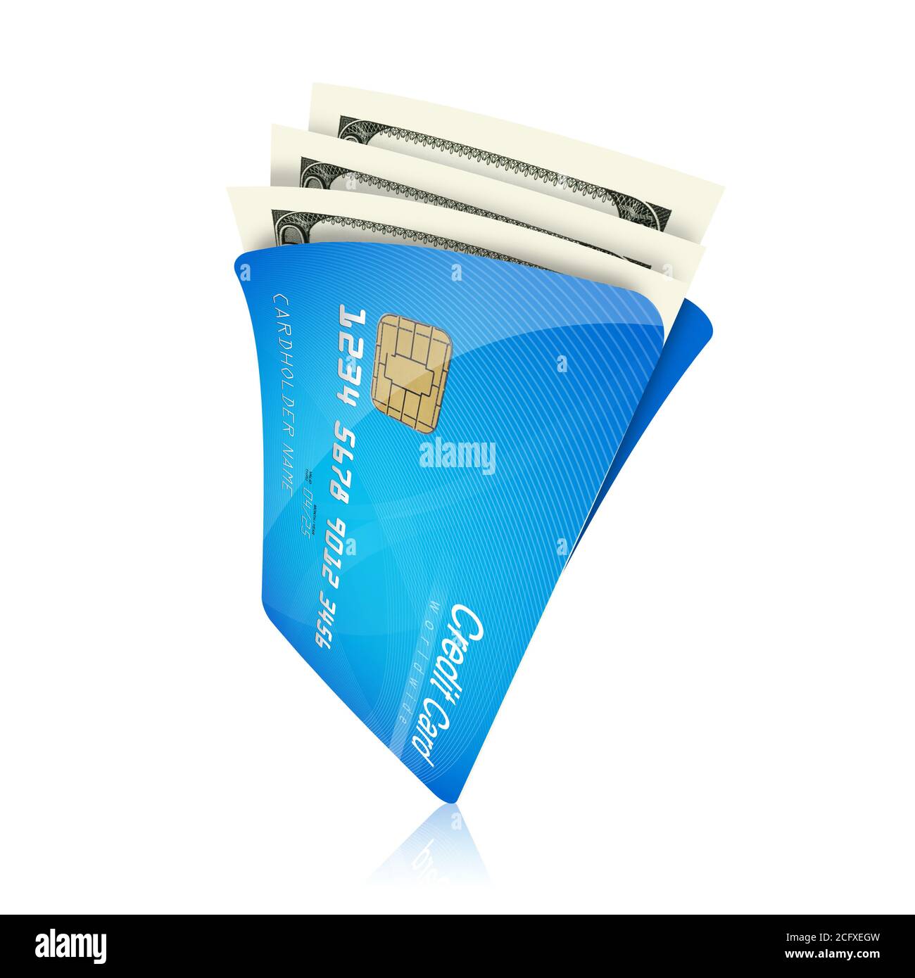 Credit card dollars on Cut Out Stock Images & Pictures - Alamy