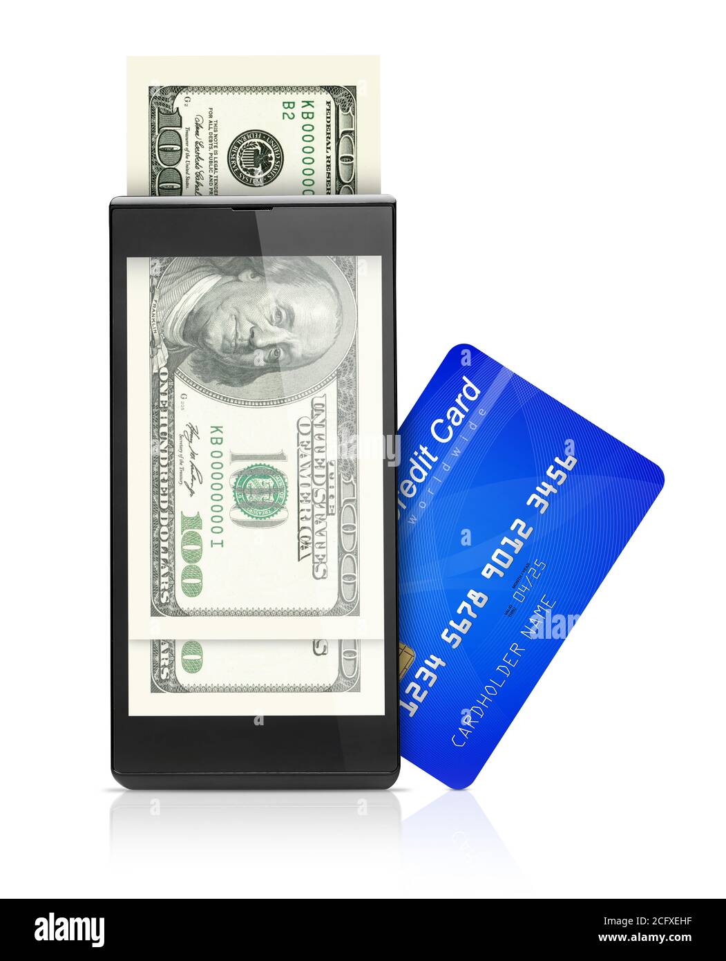 Electronic credit card and phone icon Cut Out Stock Images & Pictures ...