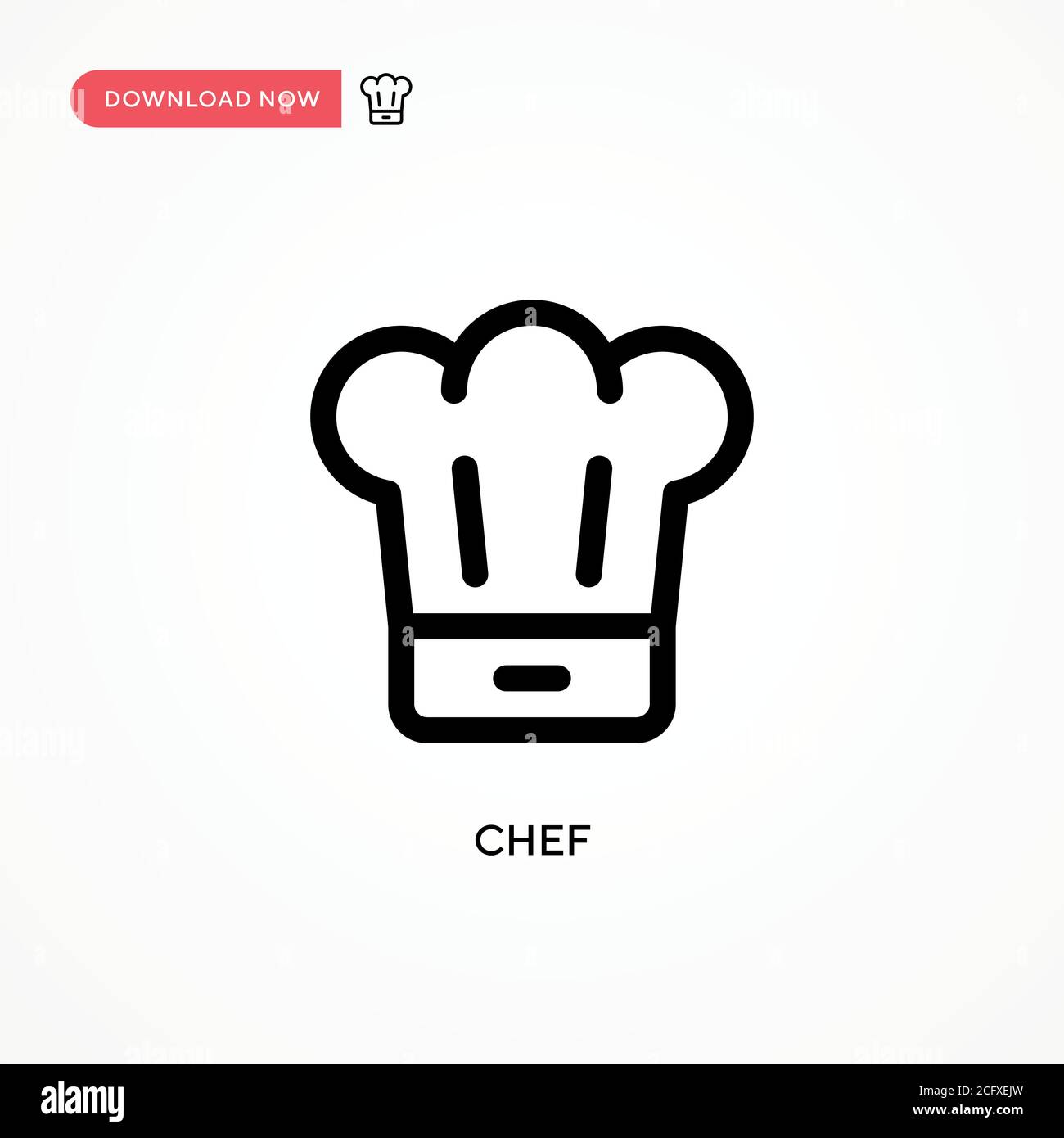 Chef Simple vector icon. Modern, simple flat vector illustration for ...