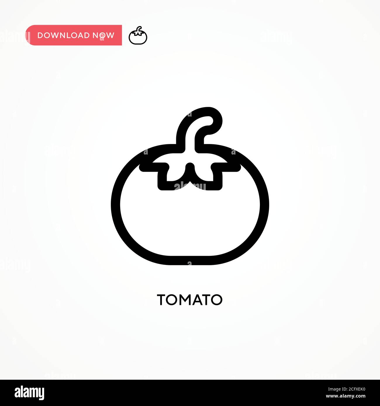 Tomato Simple vector icon. Modern, simple flat vector illustration for ...