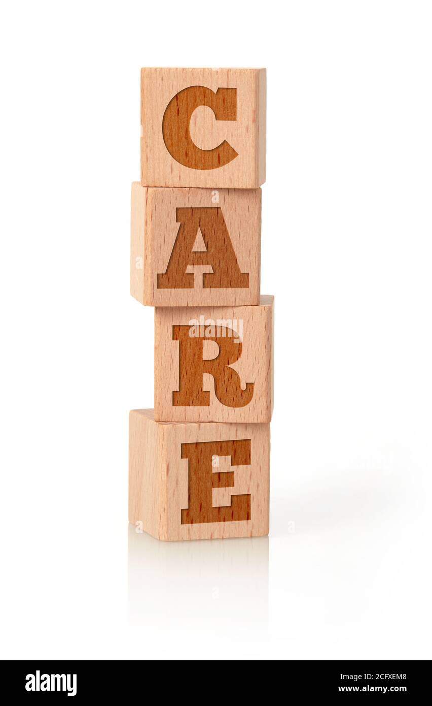 Assistance word on wooden Cut Out Stock Images & Pictures - Alamy