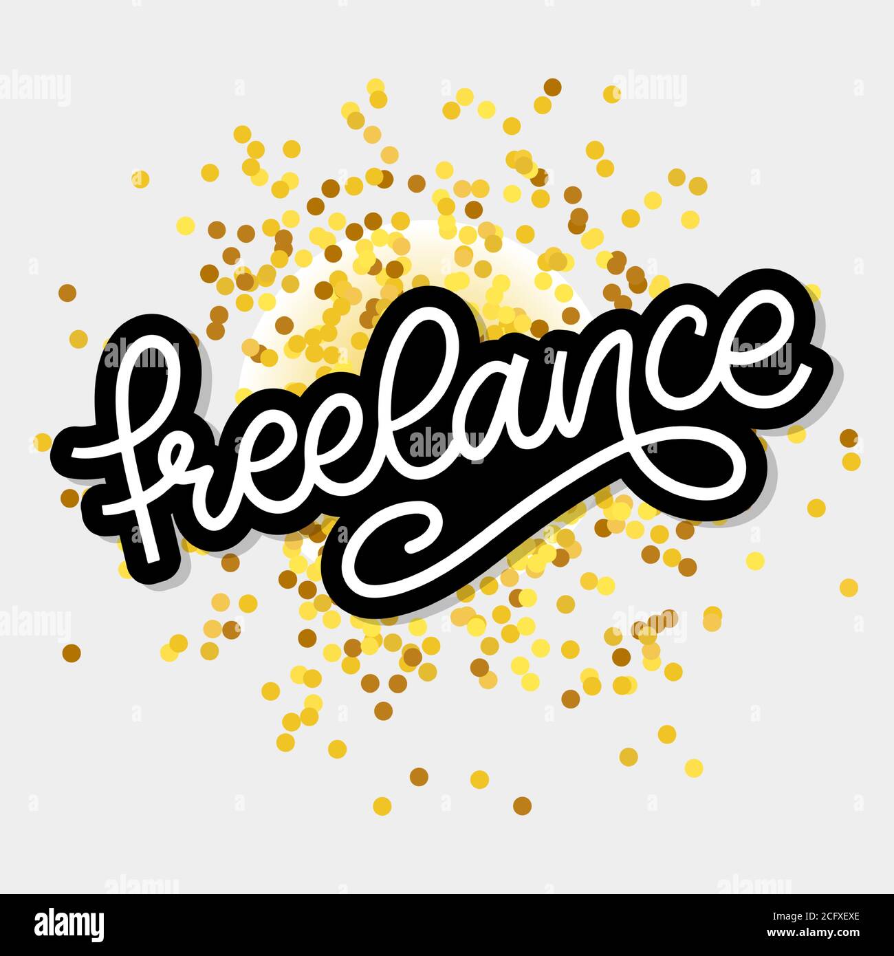 Freelance Modern business template for lifestyle design. lettering ...