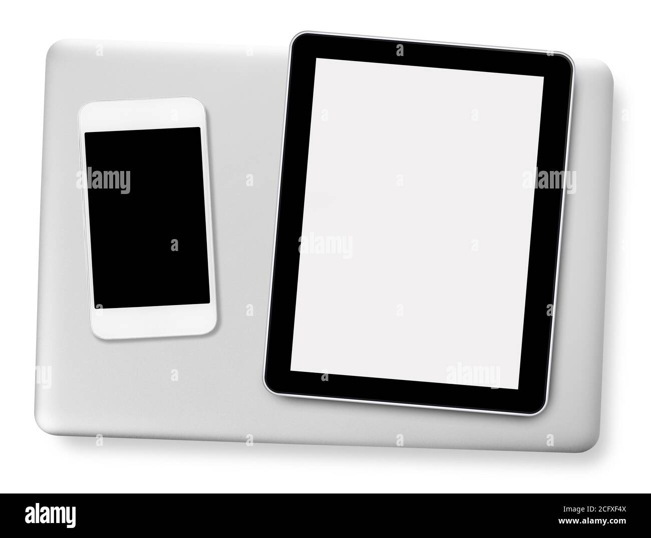 Tablet, mobile phone and laptop Stock Photo - Alamy