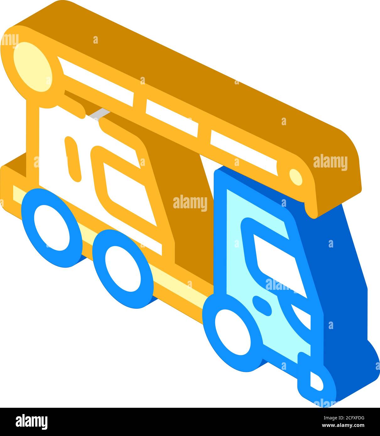 mobile crane isometric icon vector isolated illustration Stock Vector ...