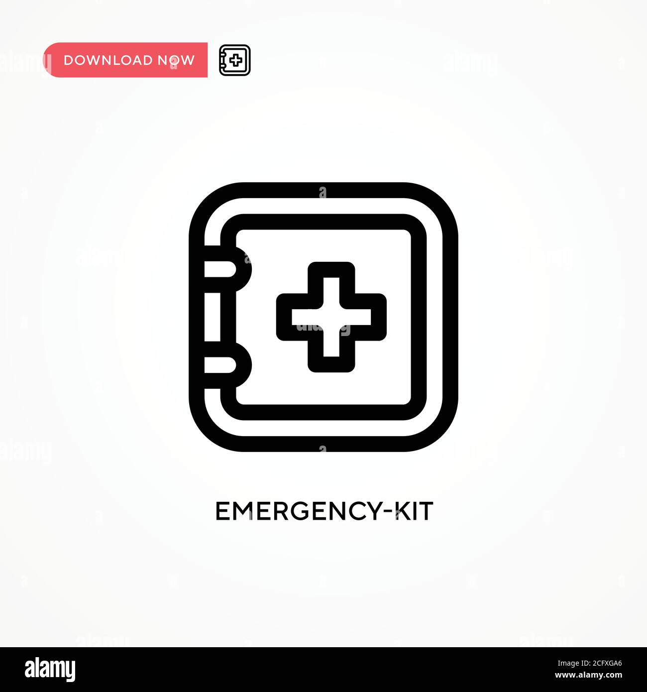 Emergency-kit Simple vector icon. Modern, simple flat vector ...