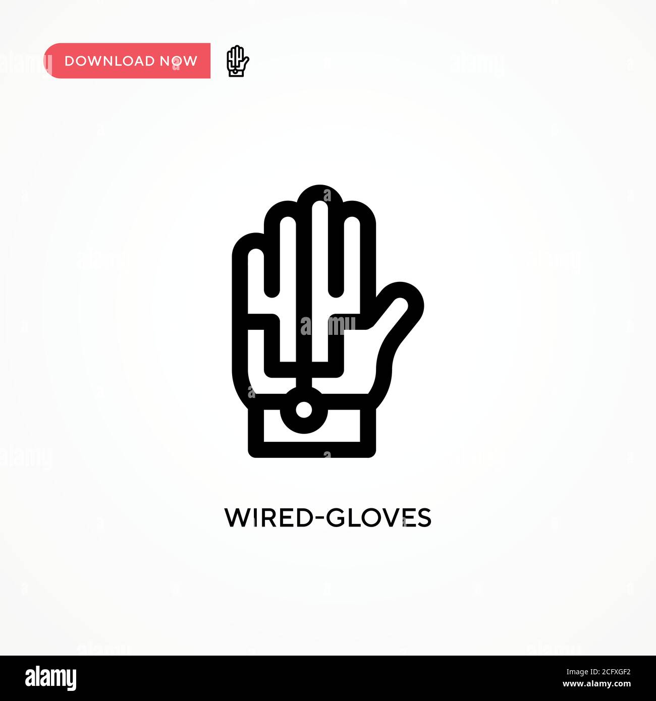 Wired gloves vector vectors hi-res stock photography and images - Alamy