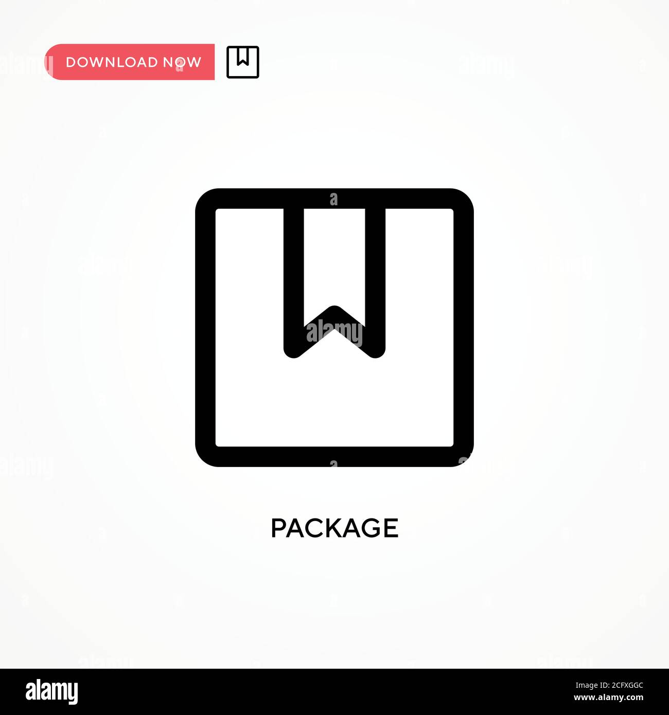 Package Simple vector icon. Modern, simple flat vector illustration for ...