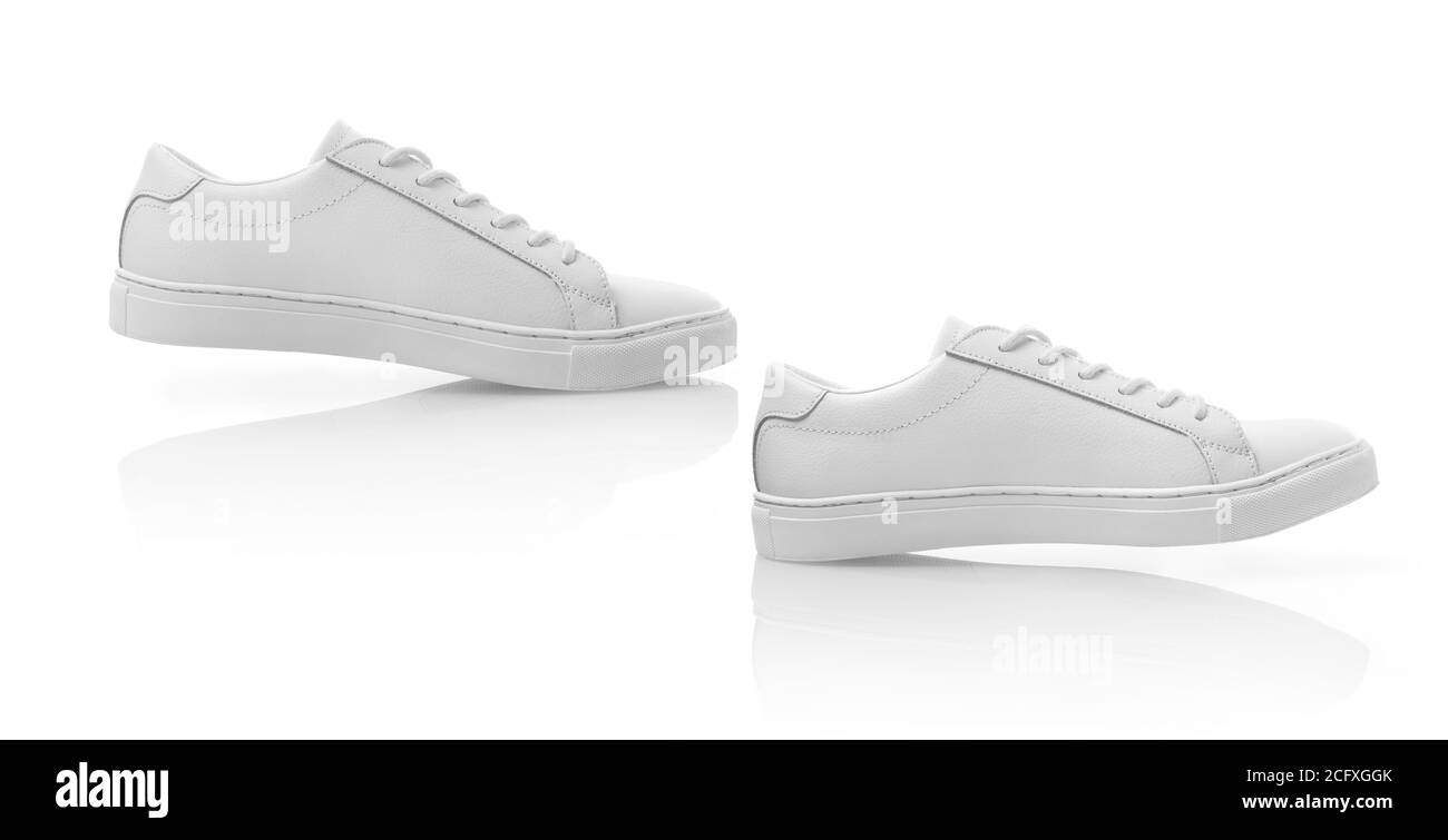 White shoes isolated on white Stock Photo - Alamy