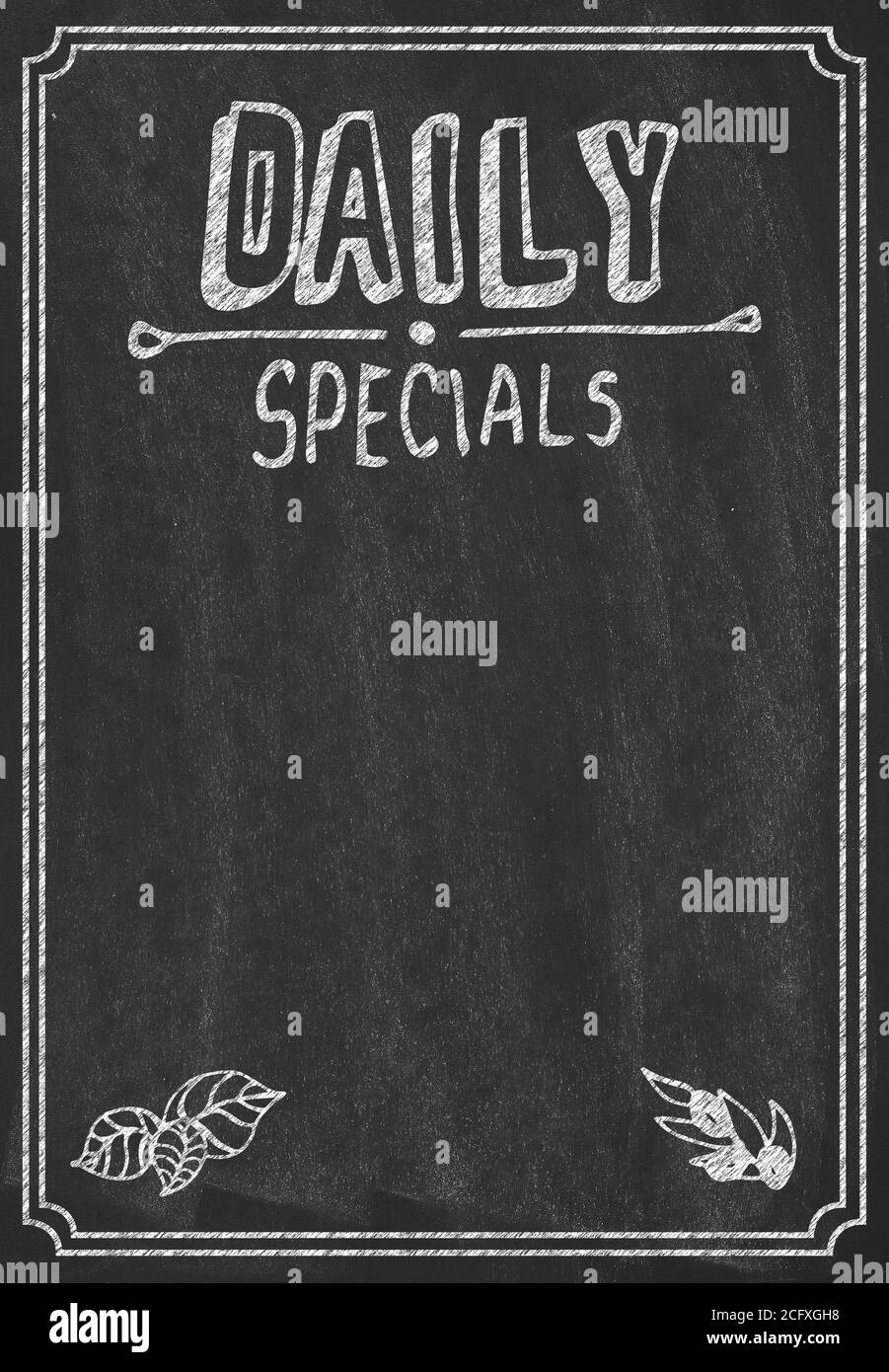 Daily specials menu Stock Photo - Alamy