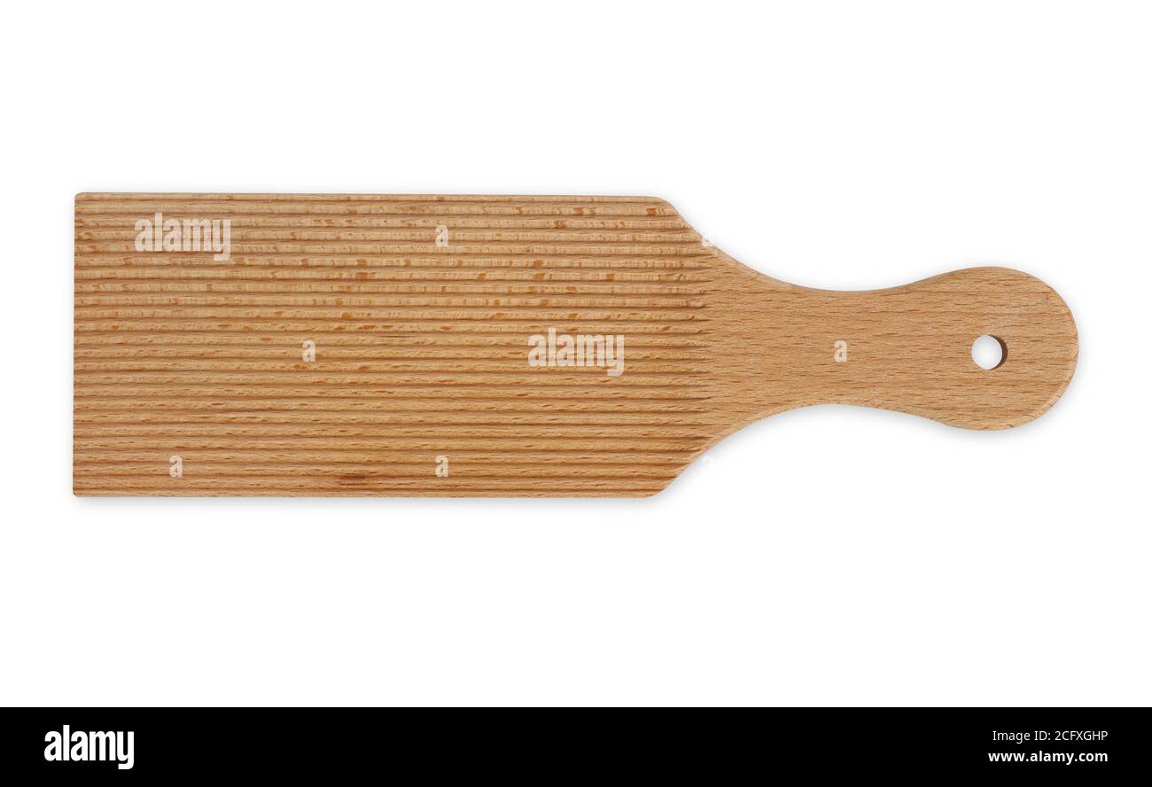 Empty cutting board isolated on white Stock Photo - Alamy