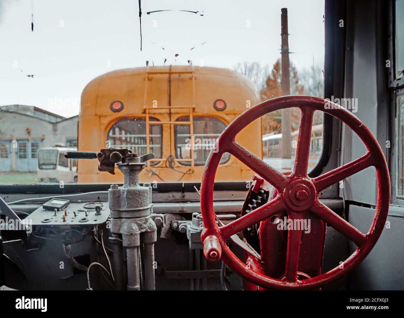 Vintage tram controls hi-res stock photography and images - Alamy