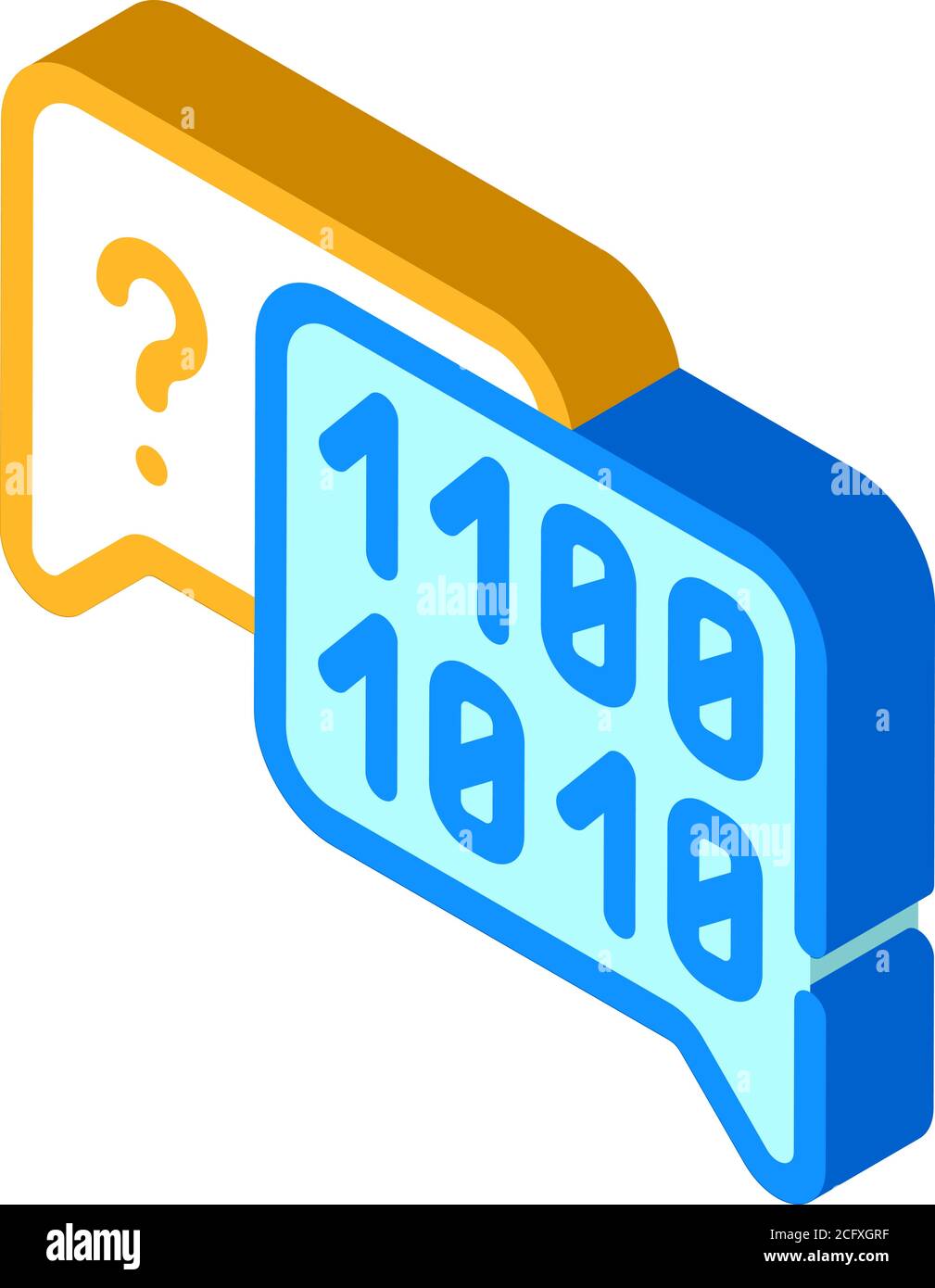 Question mark icon digital cyber hi-res stock photography and images ...