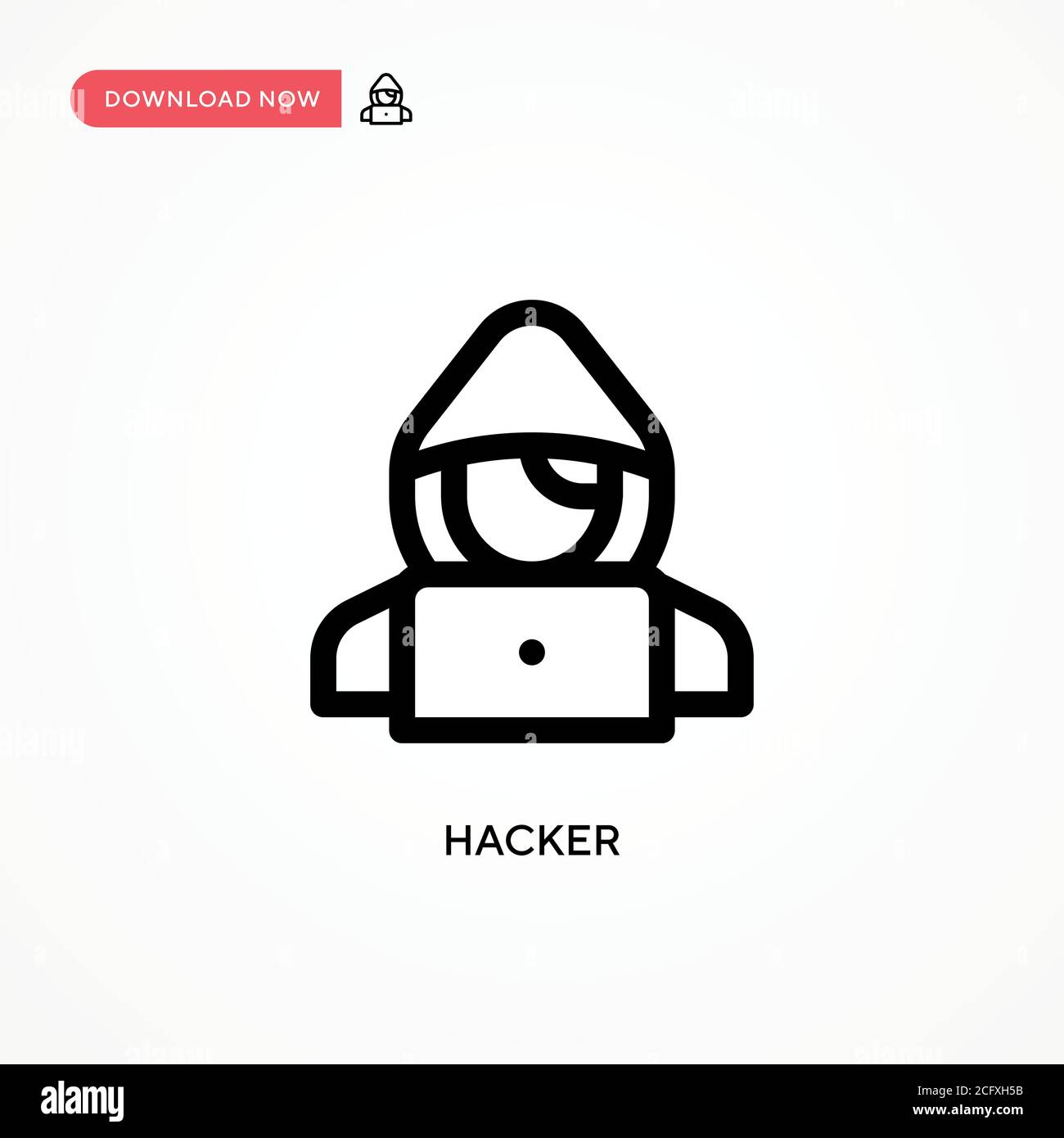 Hacker Simple Vector Icon Modern Simple Flat Vector Illustration For Web Site Or Mobile App