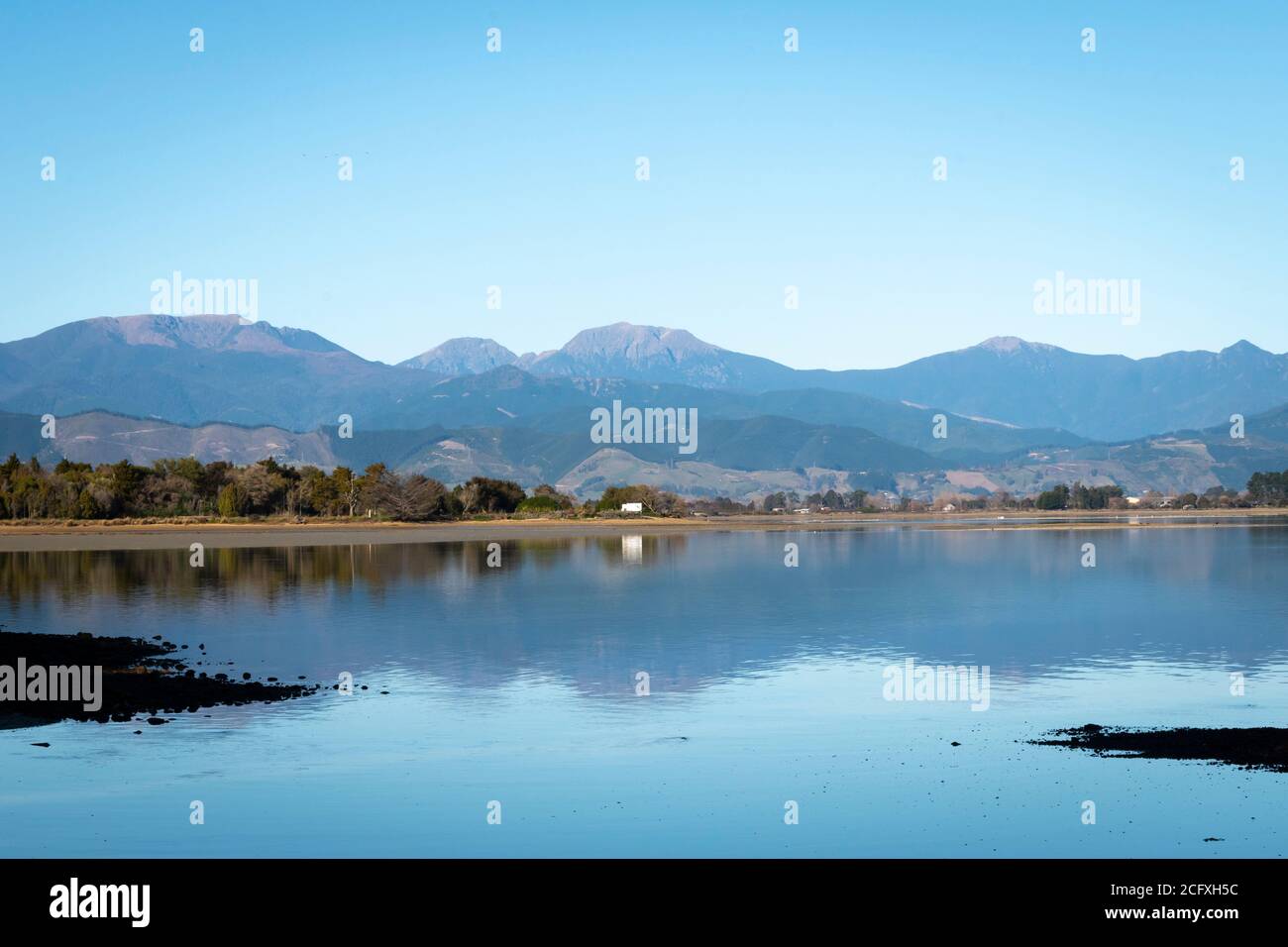 Waimea Inlet, Mapua, Nelson, South Island, New Zealand Stock Photo - Alamy