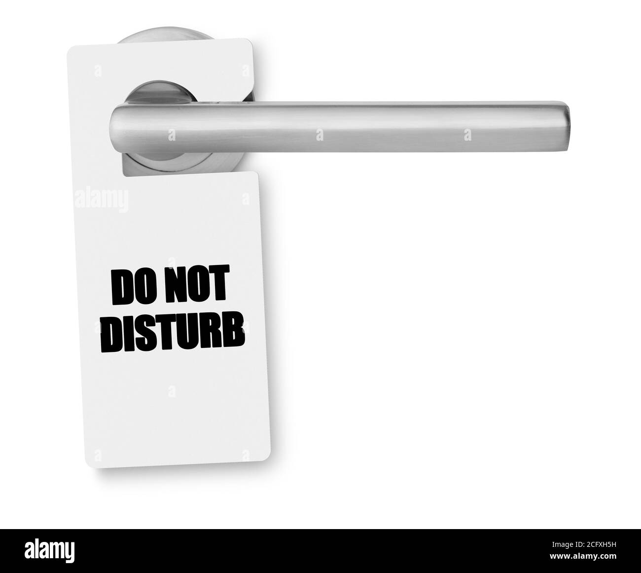Do not disturb sign on door handle Stock Photo - Alamy