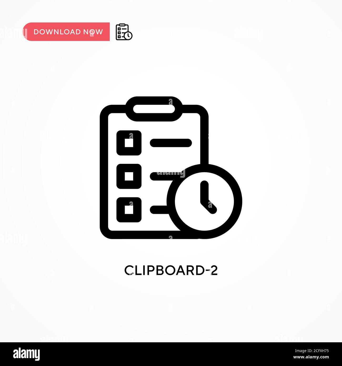 Clipboard-2 Simple vector icon. Modern, simple flat vector illustration ...