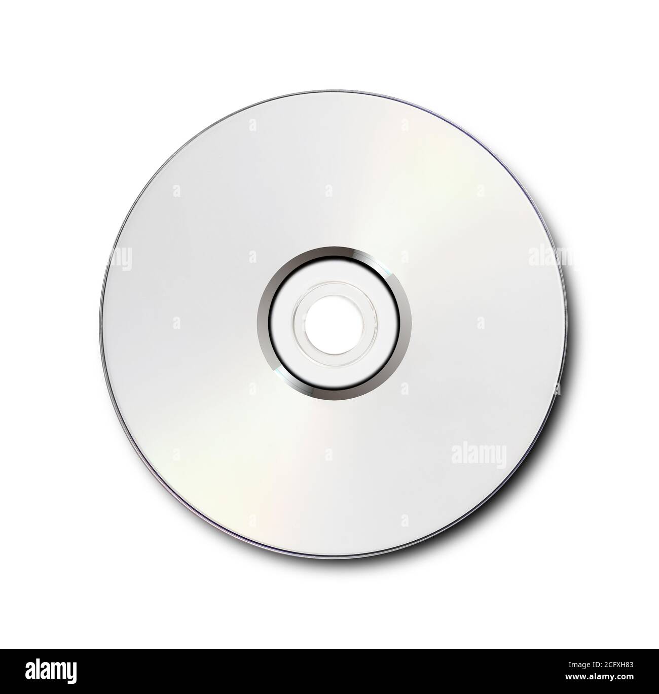 Blank CD/DVD isolated on white Stock Photo - Alamy
