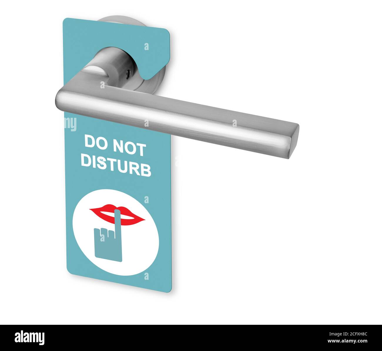 Do not disturb on door handle Stock Photo - Alamy