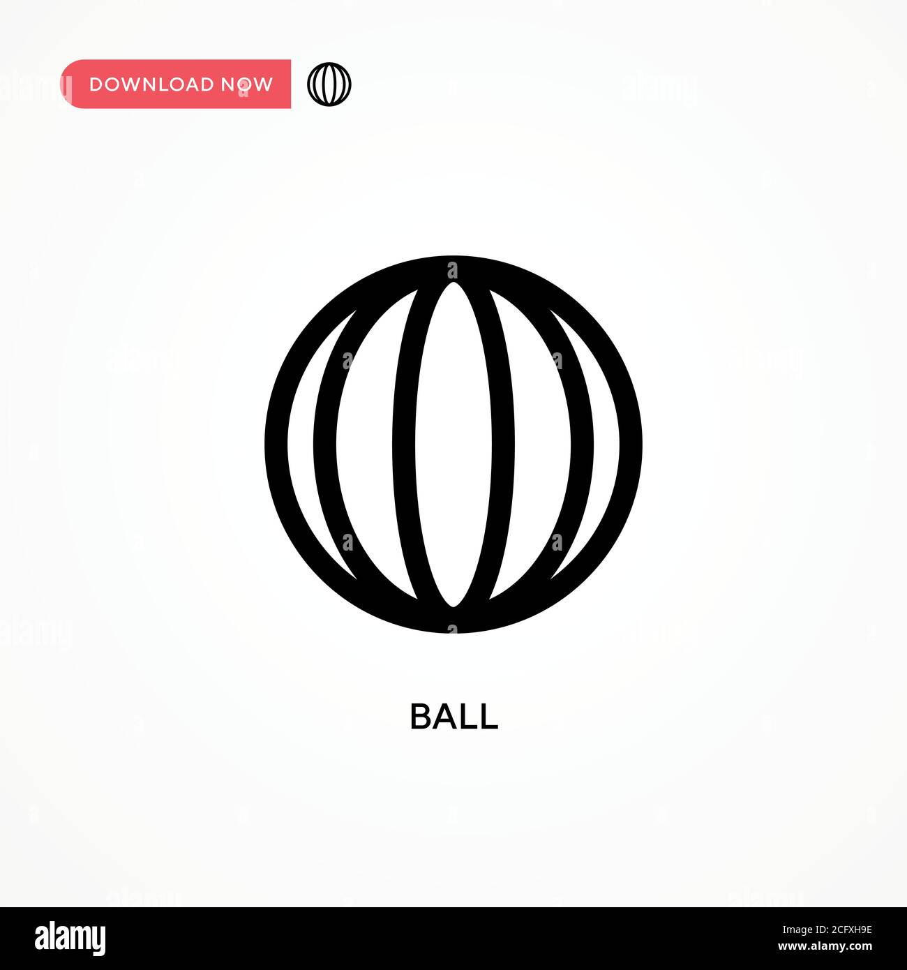 Ball Simple vector icon. Modern, simple flat vector illustration for ...