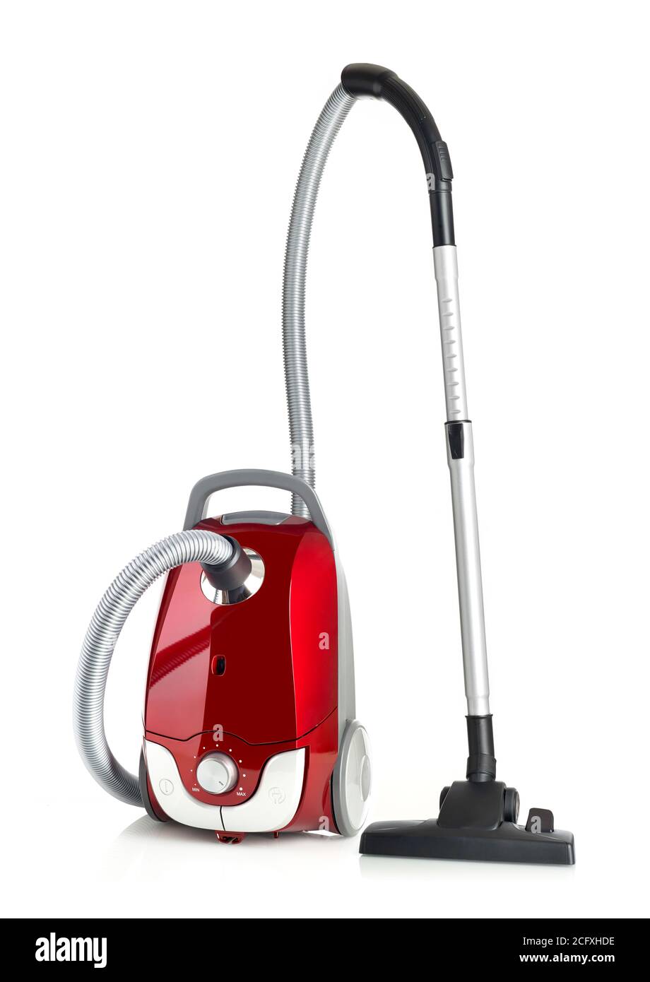 Vacuum cleaner isolated on white Stock Photo - Alamy