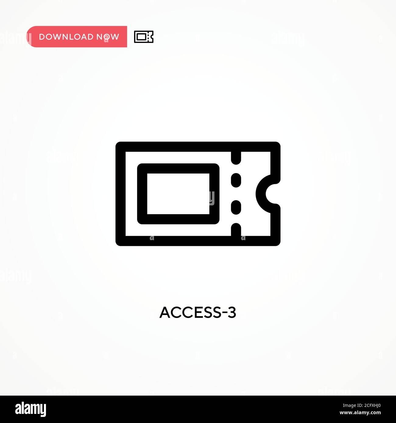 Access-3 Simple vector icon. Modern, simple flat vector illustration ...