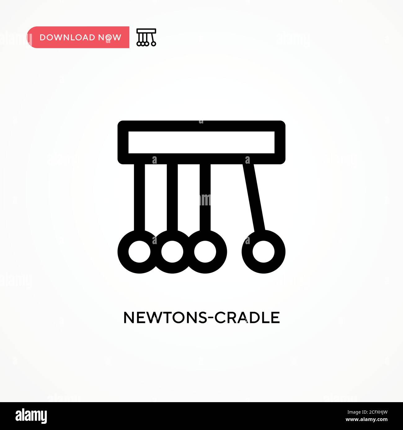 Newtons cradle and movement Stock Vector Images - Alamy