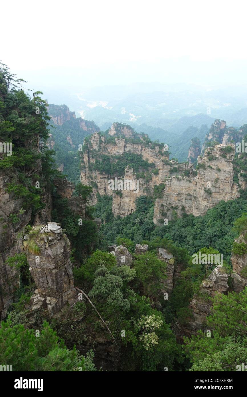 Zhangjiajie National Forest Park, Wulingyuan Scenic Area Stock Photo ...