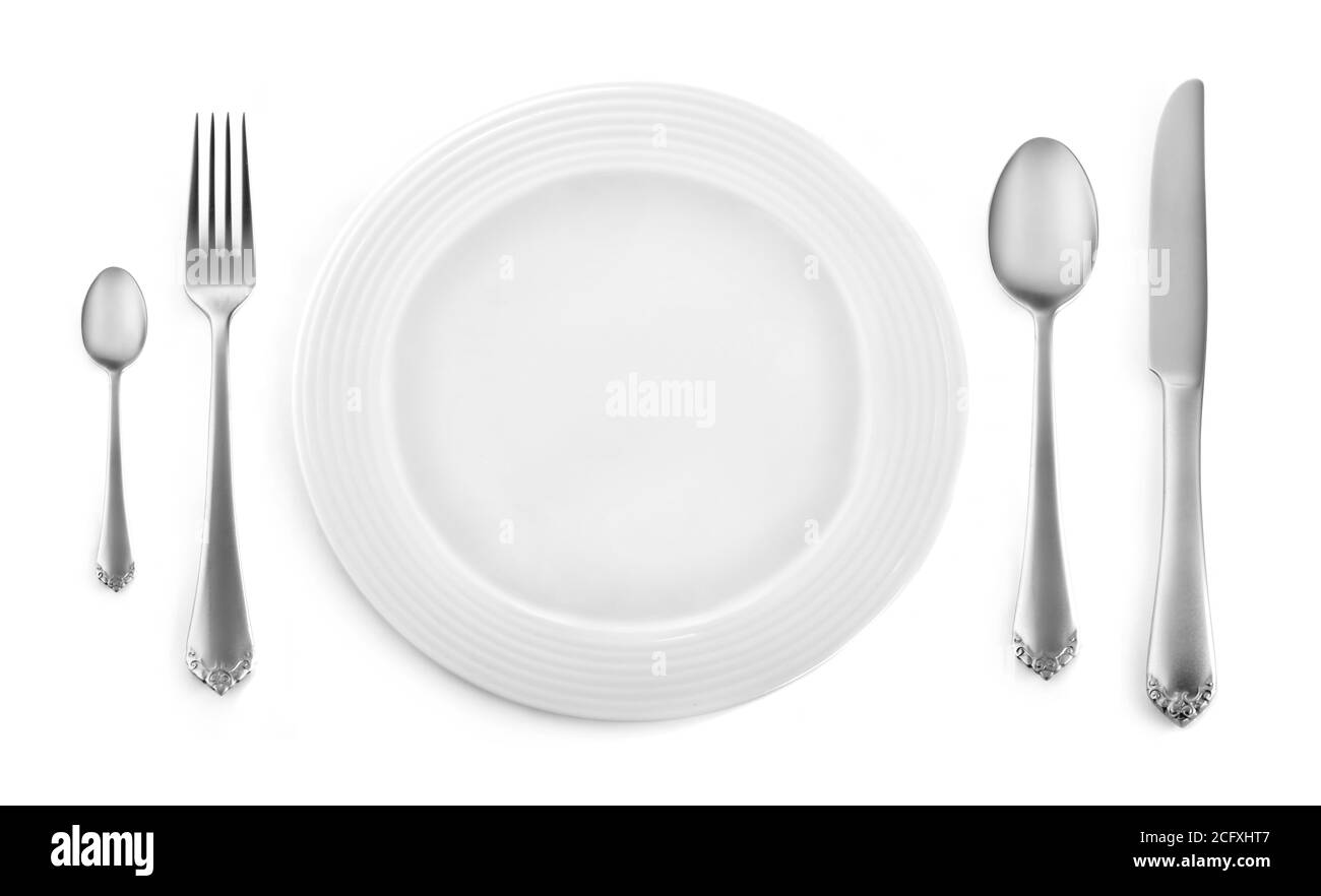 Classic dinner place setting Stock Photo - Alamy