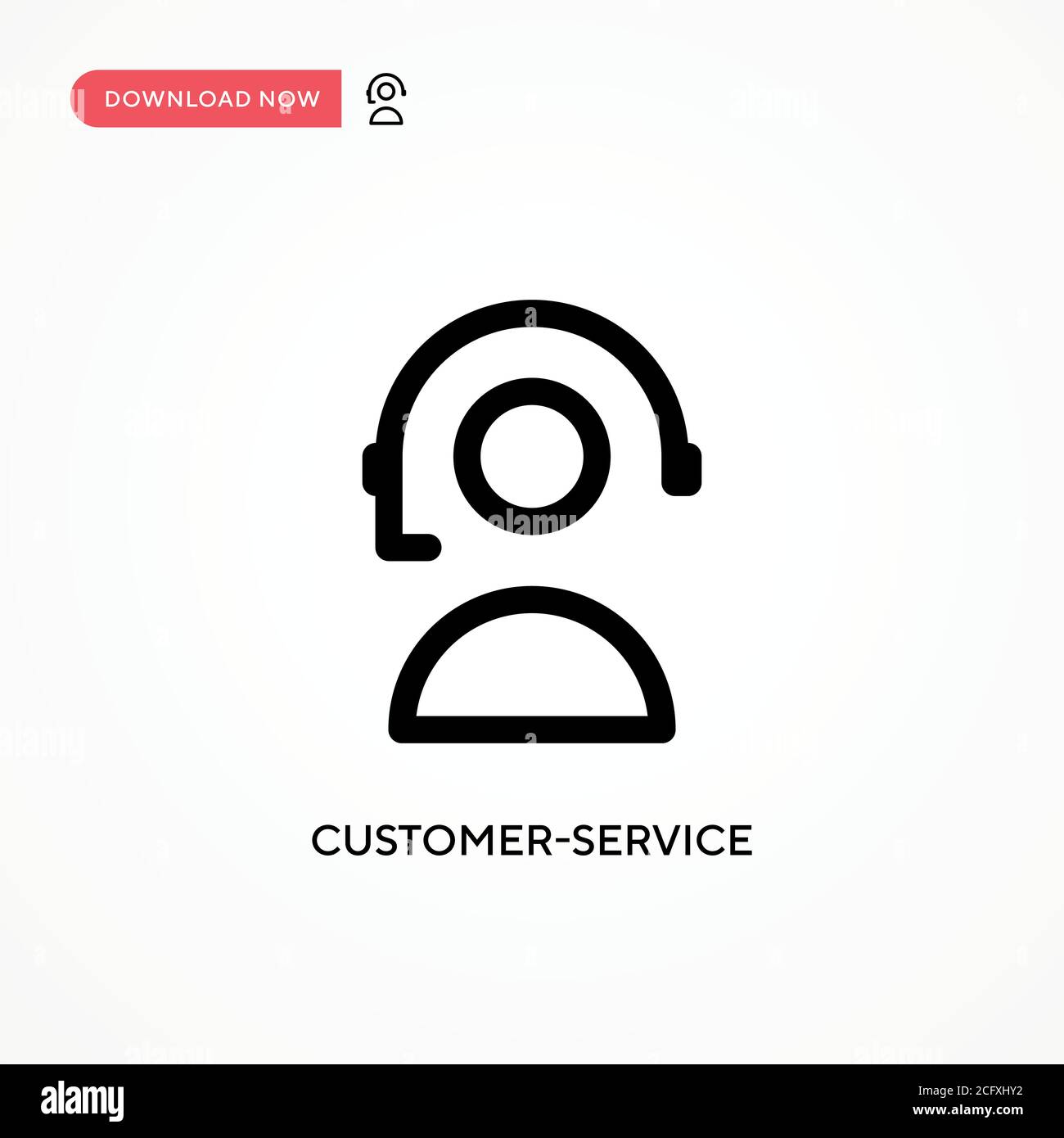 Customer-service Simple vector icon. Modern, simple flat vector ...