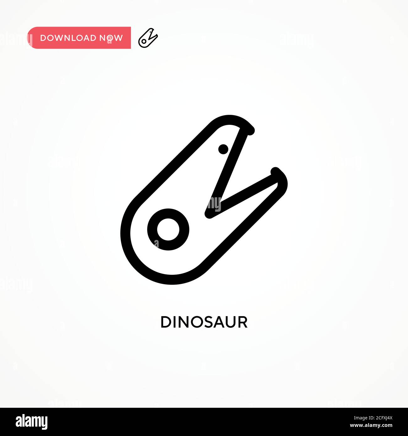 Dinosaur Simple vector icon. Modern, simple flat vector illustration ...