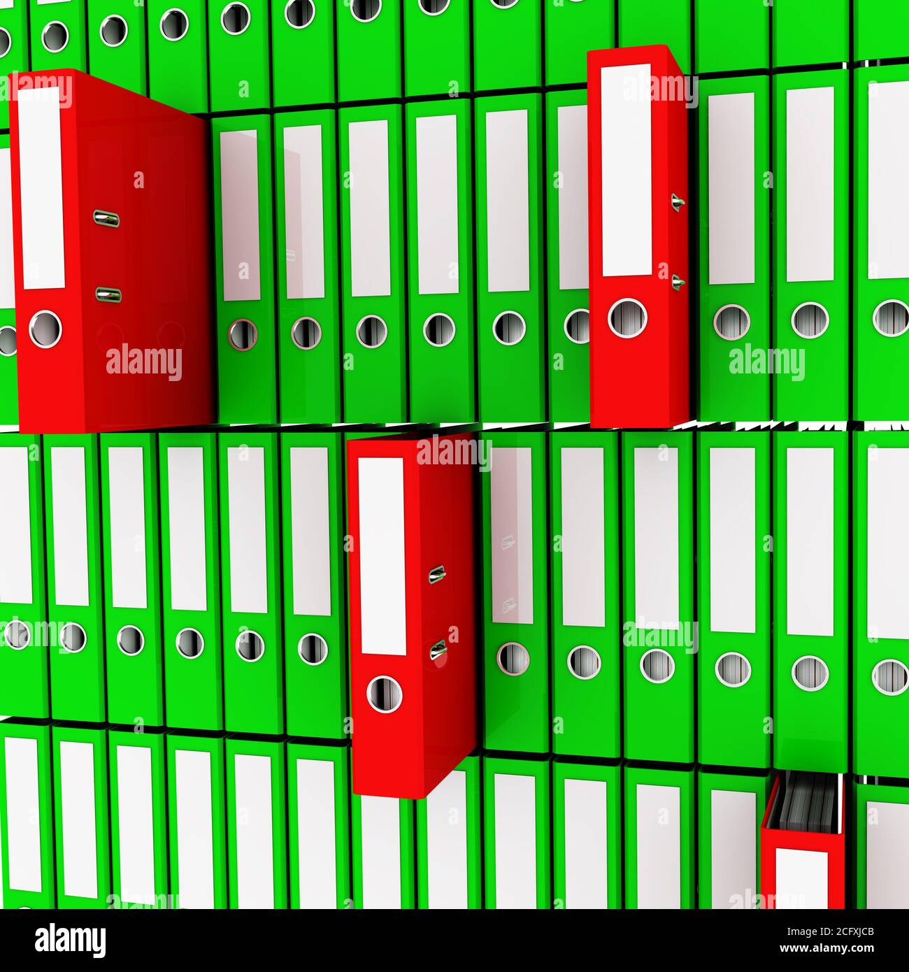 Ring binders on a shelf Stock Photo - Alamy