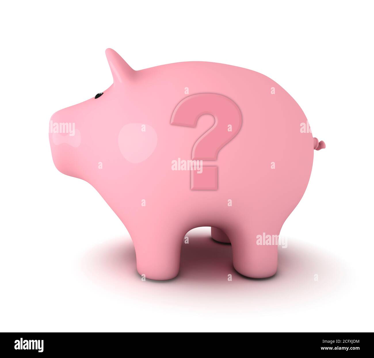 Piggy bank question mark hi-res stock photography and images - Alamy