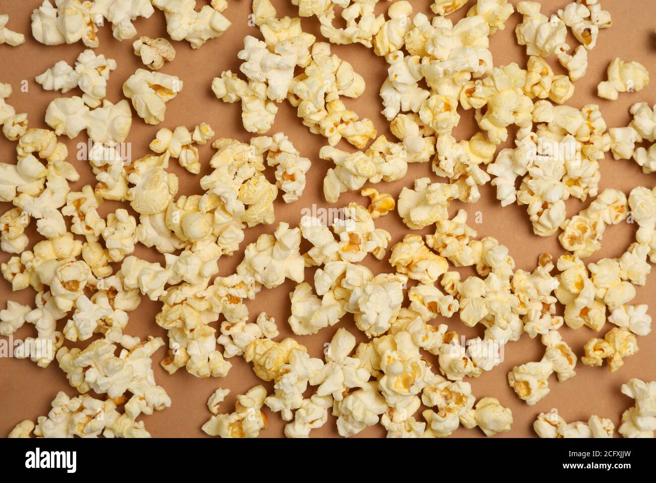 Tasty popcorn, top view. Food for watching cinema Stock Photo - Alamy