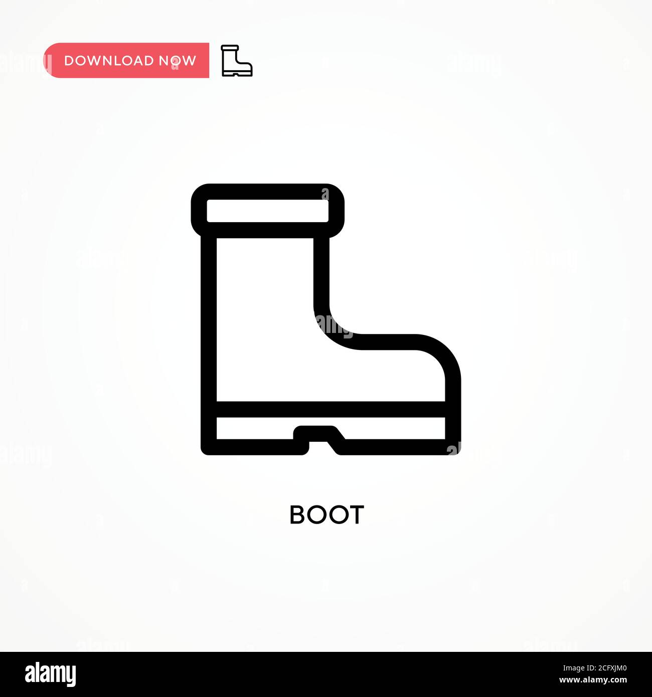 Boot Simple vector icon. Modern, simple flat vector illustration for ...