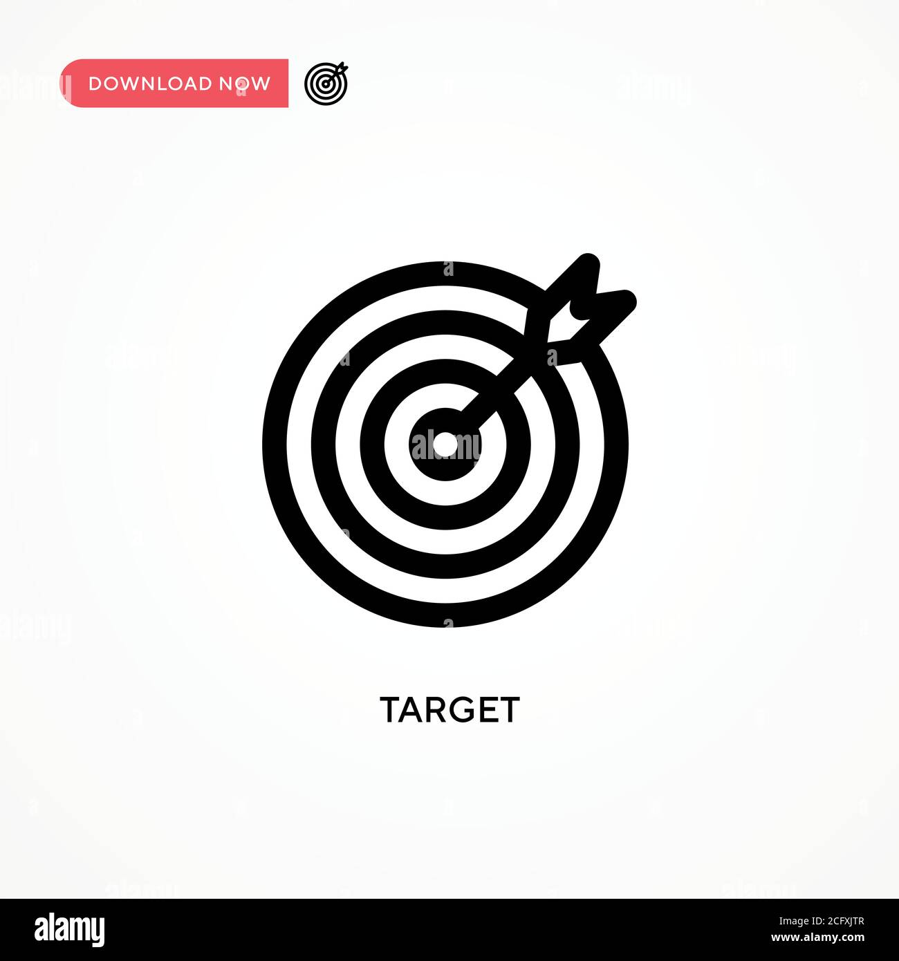 Target Simple vector icon. Modern, simple flat vector illustration for ...