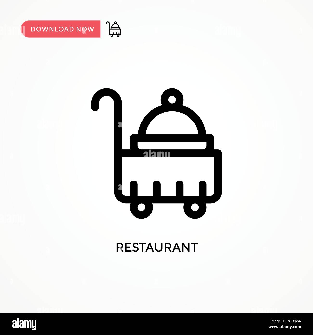 Restaurant Simple vector icon. Modern, simple flat vector illustration ...