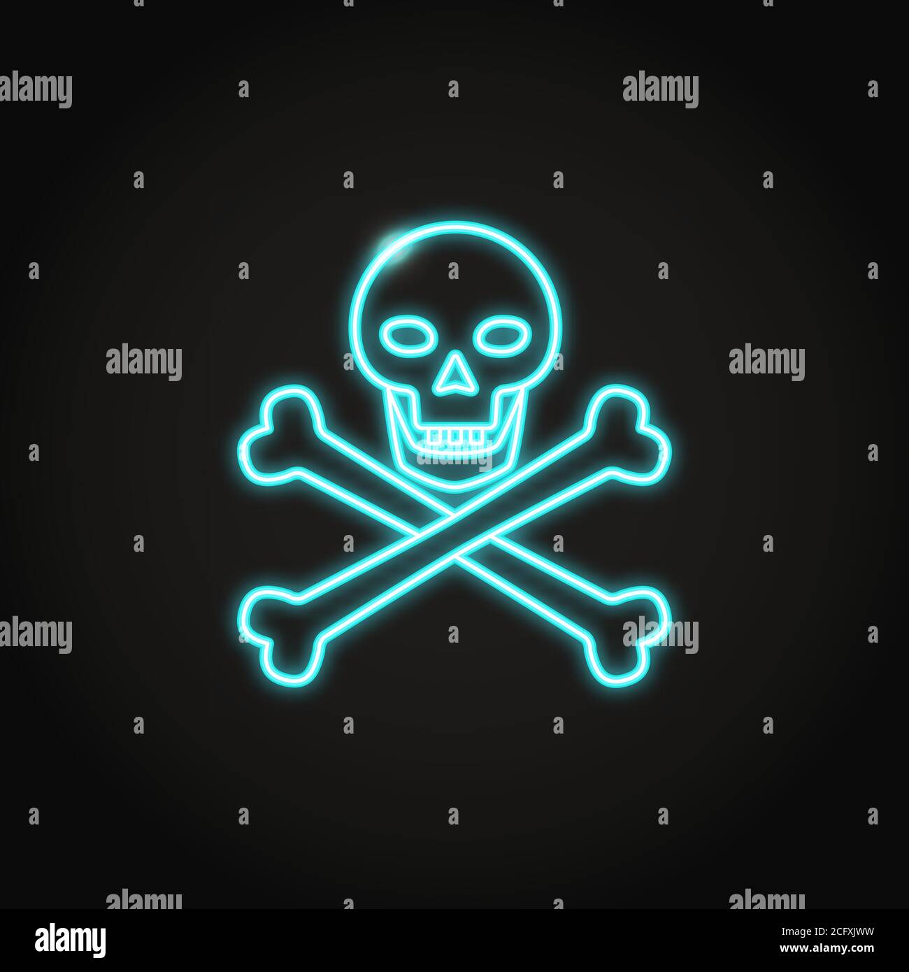 Skull and crossbones icon set in flat and line styles. Pirate symbol ...